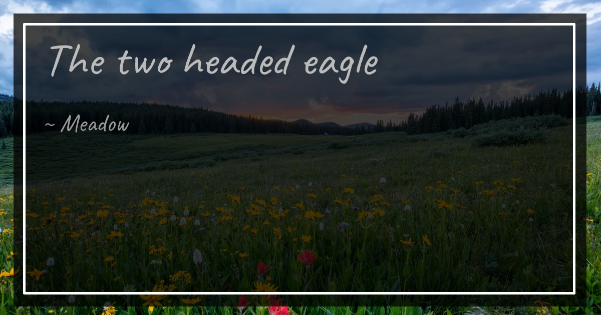 The two headed eagle | Meadow